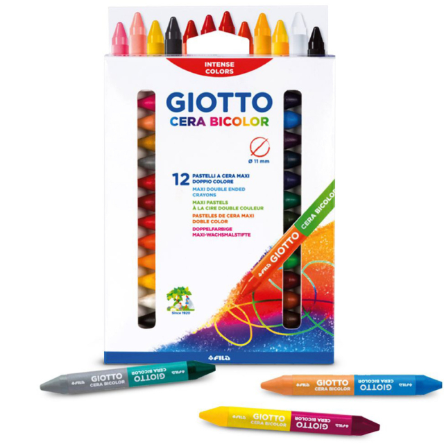 Giotto Cera Bicolor 12-set | Pen Store