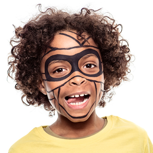 Halloween-smink till barn - Enkla ansiktsmålningar: Steg-för-steg | Pen ...